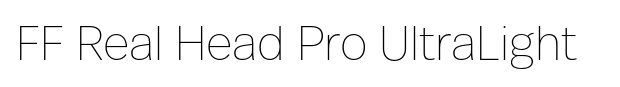 Font Spy | FF Real Head Font