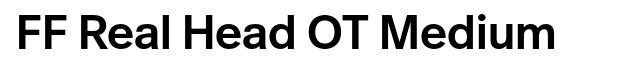 FF Real Head Font