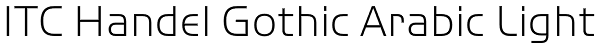 ITC Handel Gothic Arabic Font | Font Spy