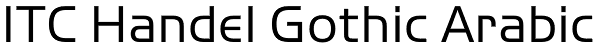 ITC Handel Gothic Arabic Font | Font Spy