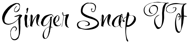 Ginger Snap JF Font | Font Spy