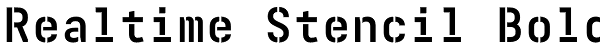 Realtime Stencil Font | Font Spy