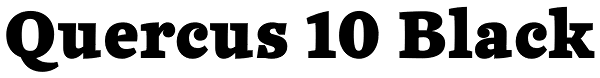 Font Spy | Quercus 10 Font