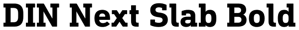 DIN Next Slab Font | Font Spy