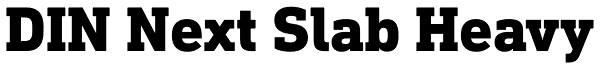 DIN Next Slab Font | Font Spy